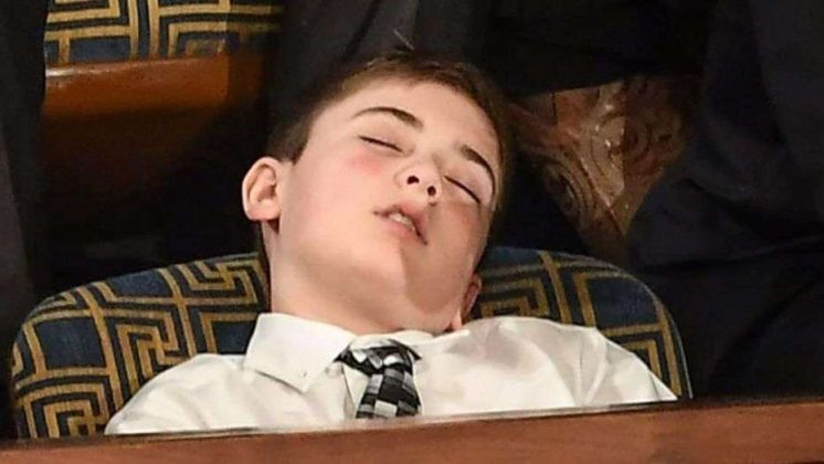 Sleeping Joshua Trump goes viral (Picture) | Star Mag