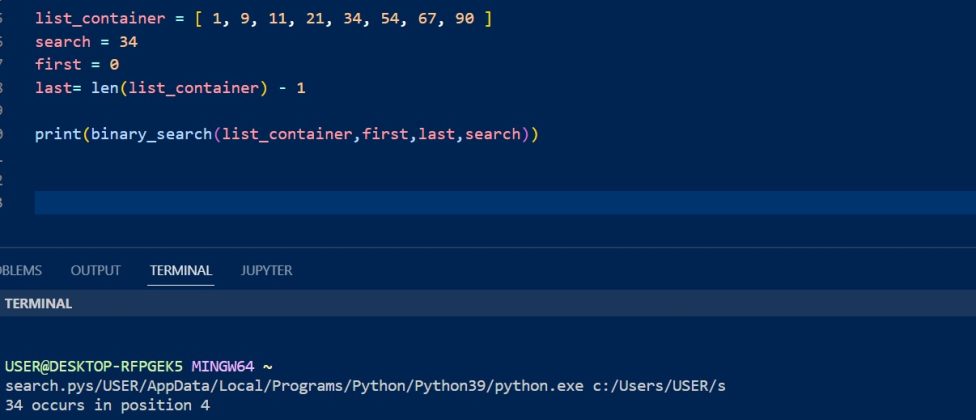 Write a python script to perform binary search | Star Mag